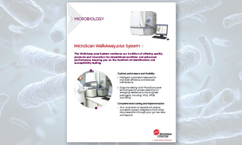 Microbiology System MicroScan WalkAway plus | Beckman Coulter